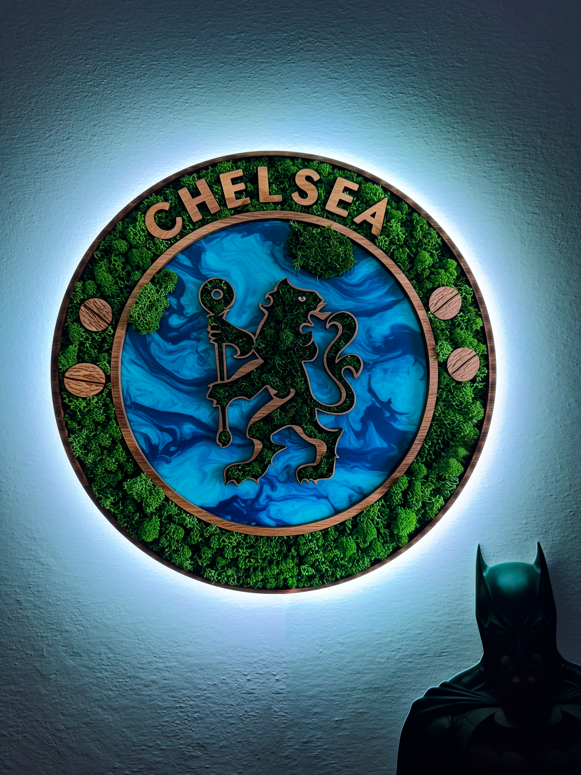 Luminous poster - Chelsea FC Moss Crest – QueenPosters